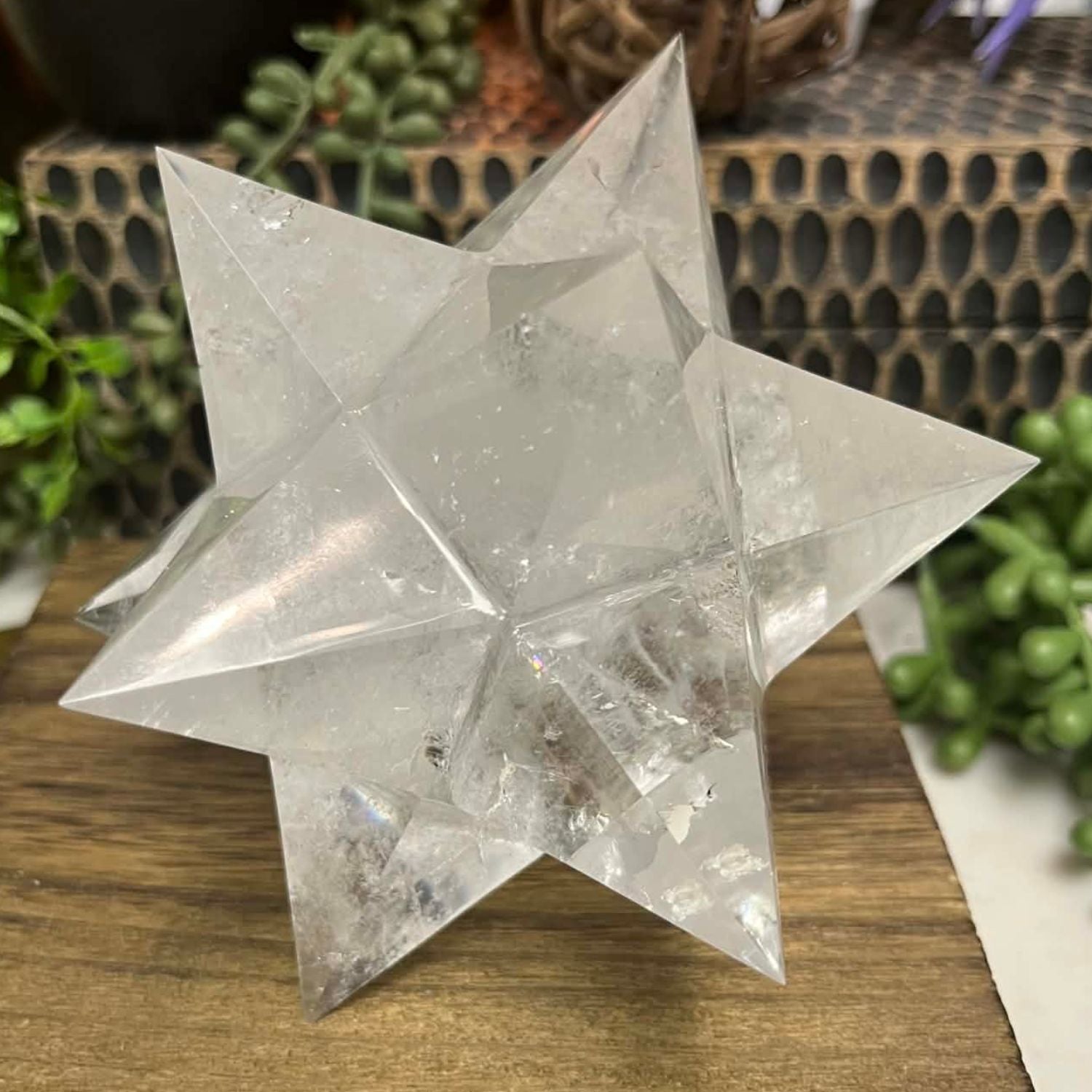 Clear Quartz - Stellated Dodecahedron – DFW Crystals