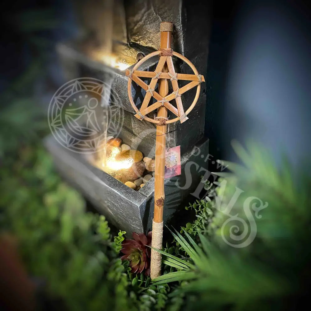 Pentacle - Ceremonial Stick - Decoration Only – DFW Crystals